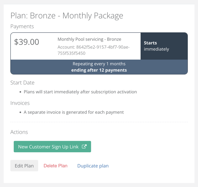 Edit or Duplicate Plans / Subscription in Pinch Edit or Duplicate Plans / Subscription in Pinch
